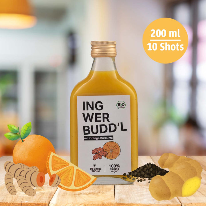 Ingwer Buddl, Ingwersaft ohne Zusatzstoffe, Frisch gepresst